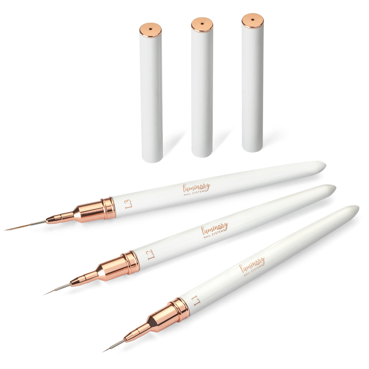 Luminary Detail Brush Kit — 3 Brushes | Luminary Nail Systems ...