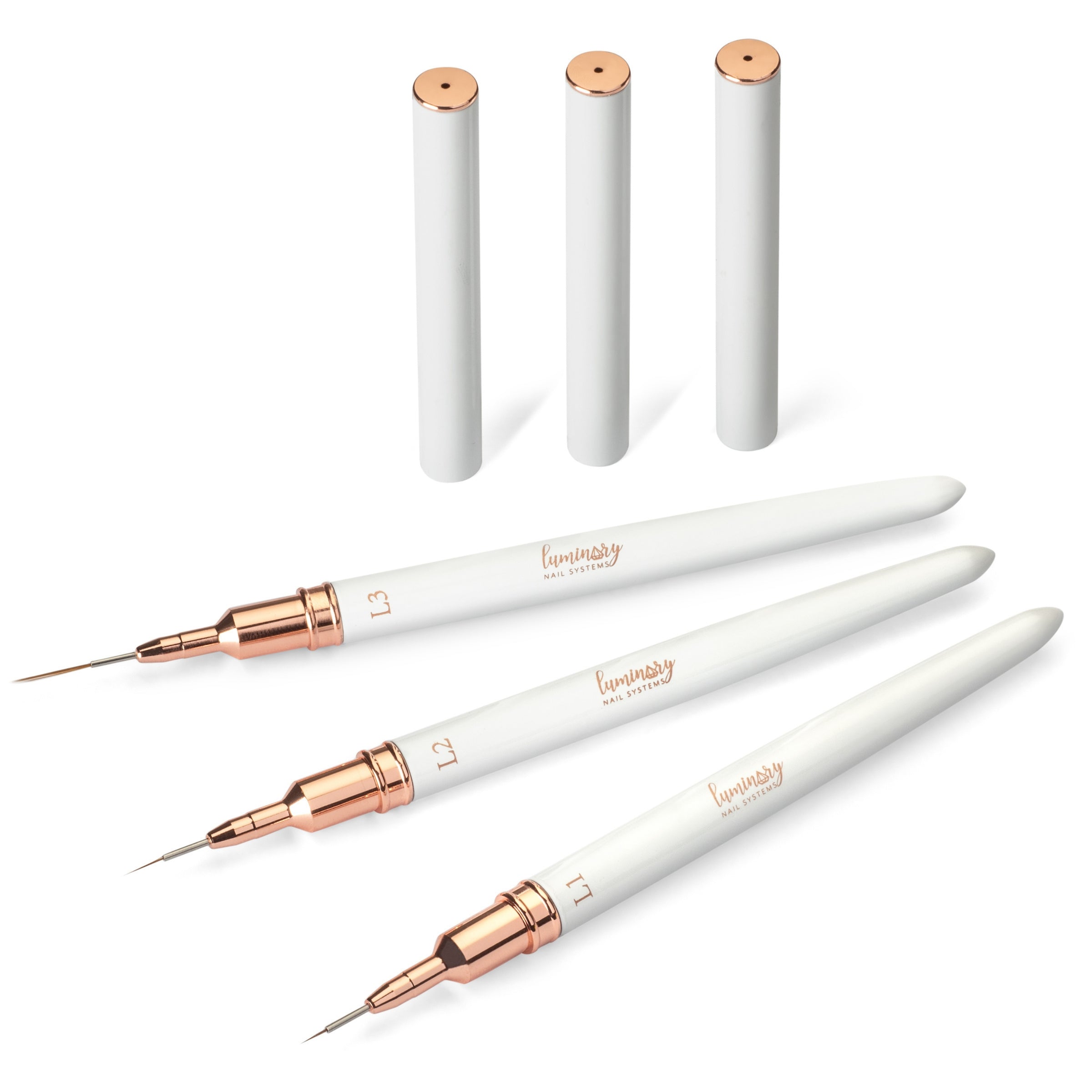 Luminary Detail Brush Kit — 3 Brushes | Luminary Nail Systems ...
